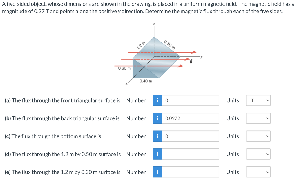 Solved A five-sided object, whose dimensions are shown in | Chegg.com