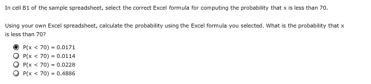 In cell B1 of the sample spreadsheet, select the | Chegg.com