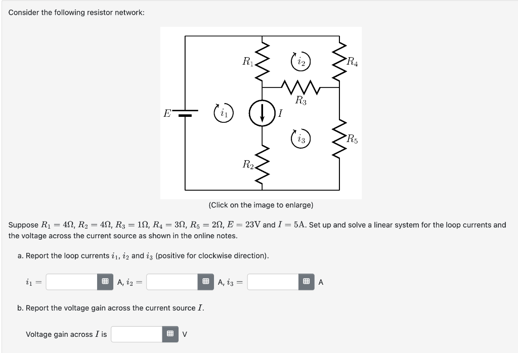Solved Consider the following resistor network: (Click on | Chegg.com