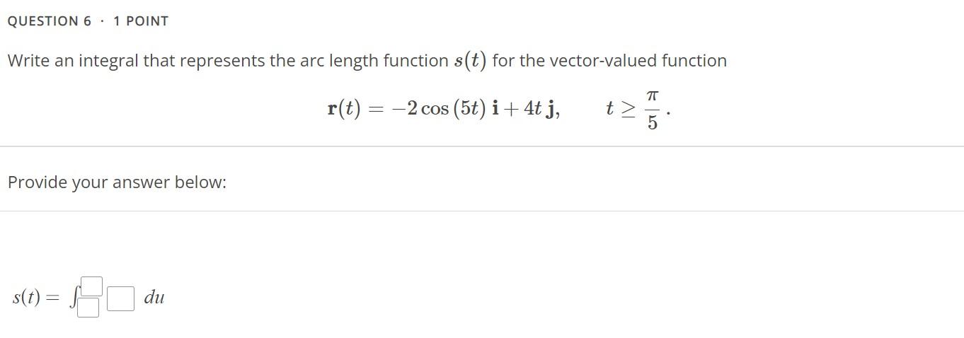 Solved Write an integral that represents the arc length | Chegg.com