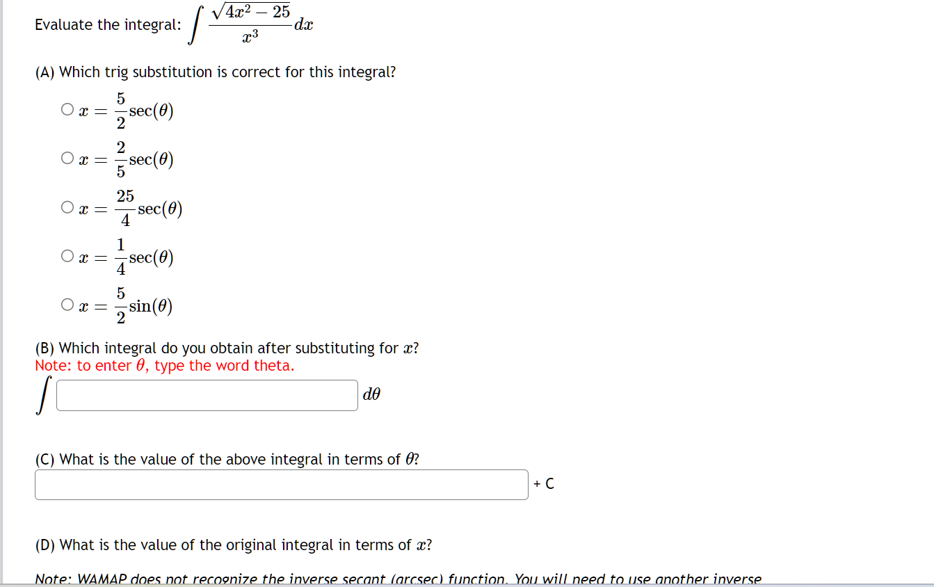 Solved evaluate the integral: \int | Chegg.com