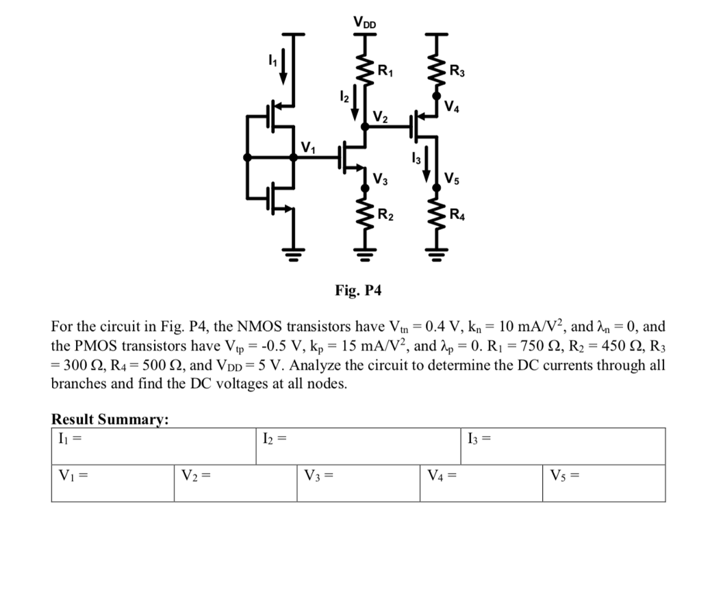 Solved R1 R3 13 V3 Vs R2 R4 Fig. P4 For the circuit in Fig. | Chegg.com