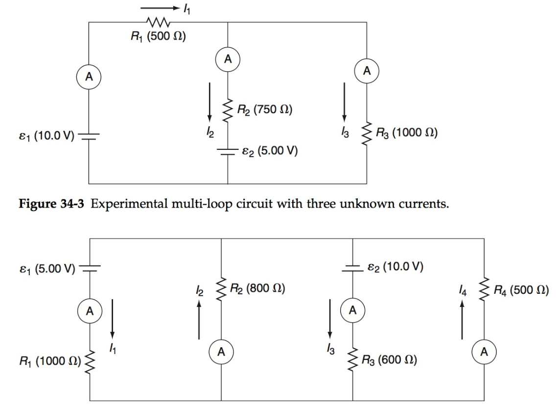 Solved Lab # 34 from the Lab Manual: Kirchhoff's Laws : | Chegg.com