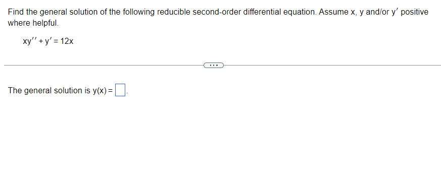 Solved Find the general solution of the following reducible | Chegg.com