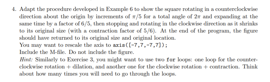 clf % clear all settings for the plot | Chegg.com