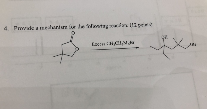 Solved 4. Provide a mechanism for the following reaction. | Chegg.com