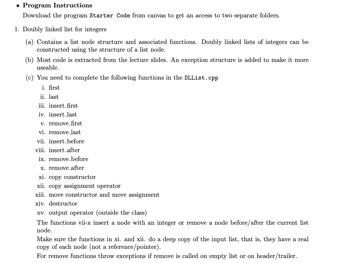 Solved • Program Instructions Download the program Starter | Chegg.com