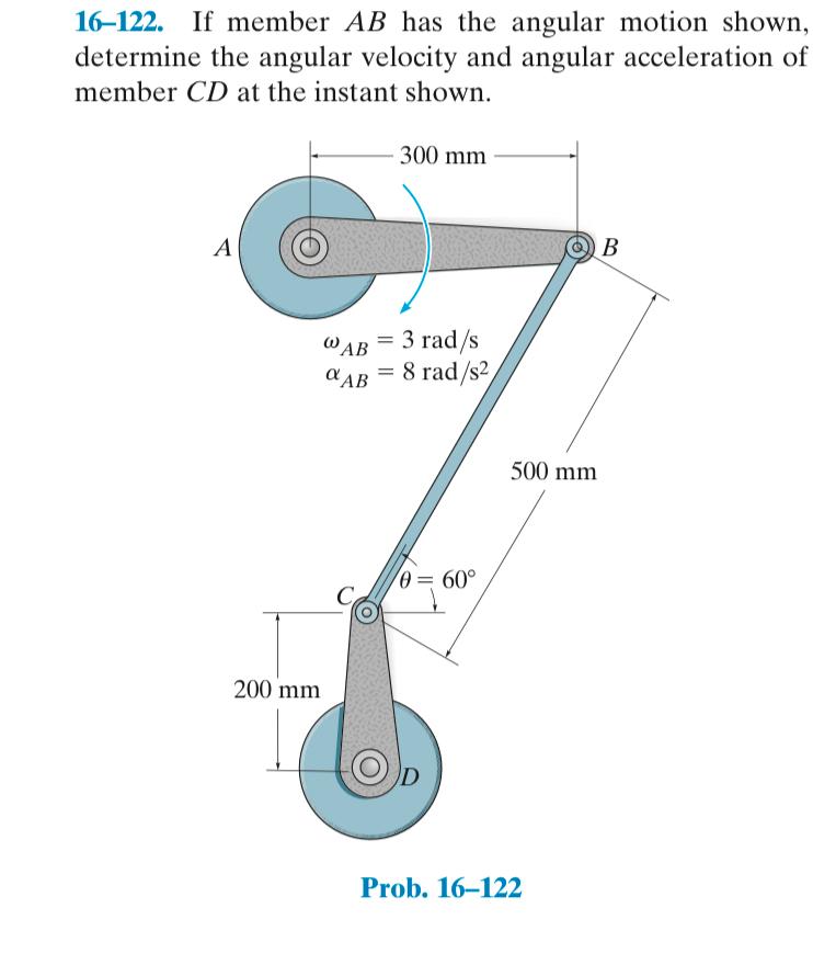 Solved Steps:• Get speed from B, with omega and alpha from | Chegg.com