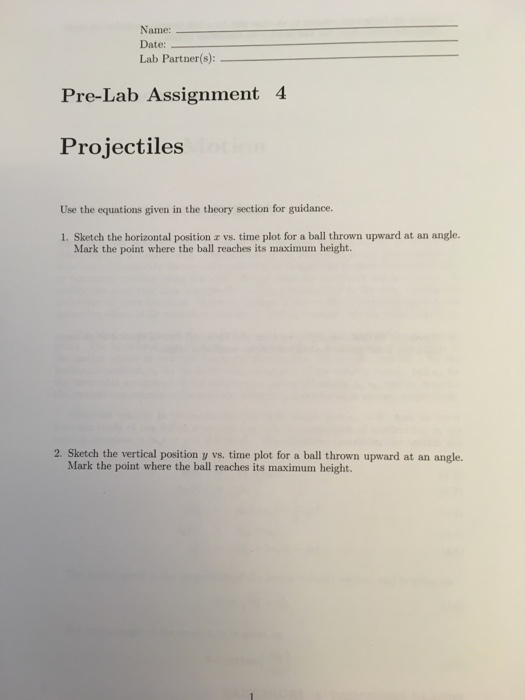 Solved Name: Date Lab Partner(s): Pre-Lab Assignment 4 | Chegg.com