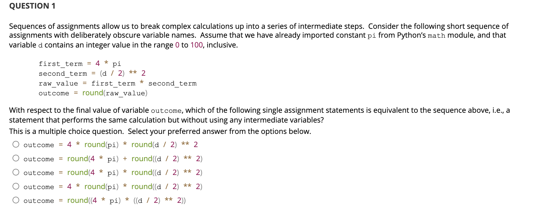 Solved equences of assignments allow us to break complex | Chegg.com