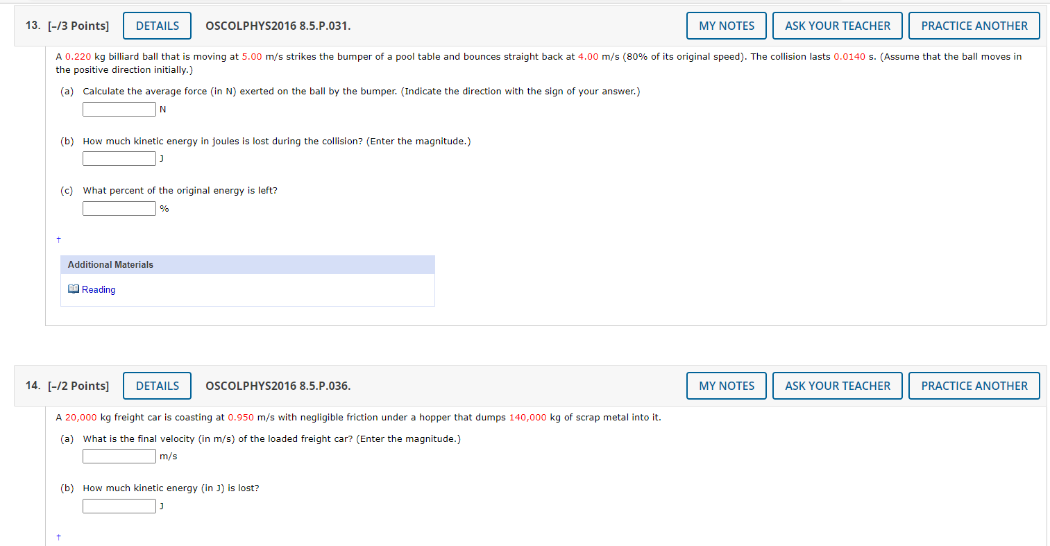 [Solved]: the positive direction initially.) (a) Calculate