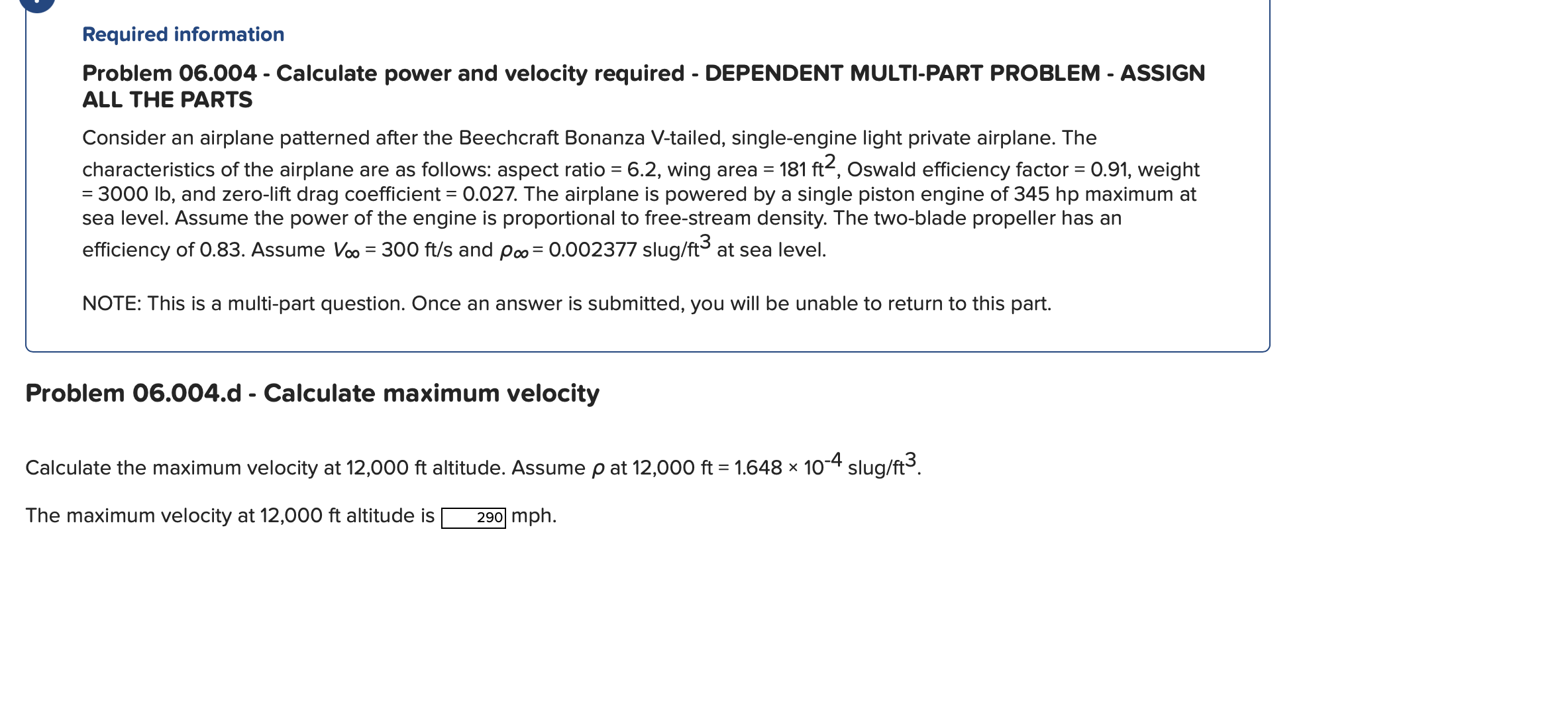Solved Required informationProblem 06.004 - ﻿Calculate power | Chegg.com