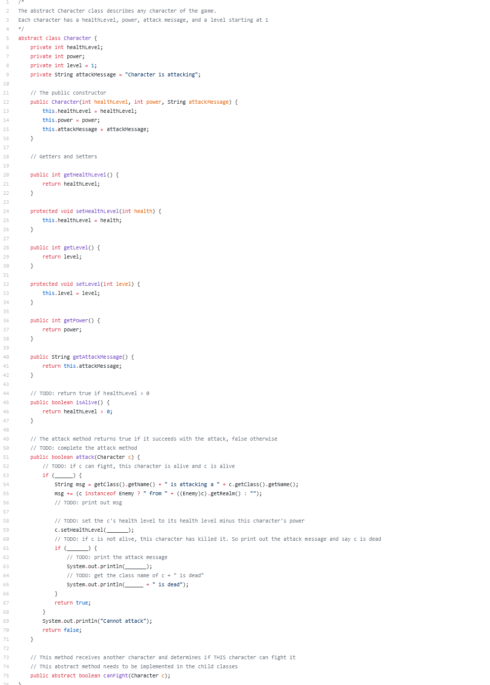 Solved Monster slayer game README.md The core logic A | Chegg.com