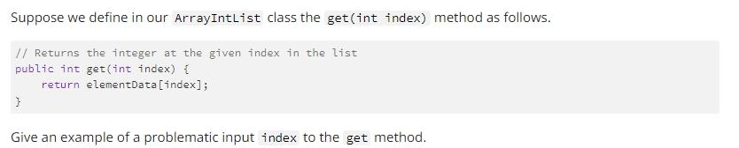Solved Suppose we define in our ArrayIntlist class the | Chegg.com