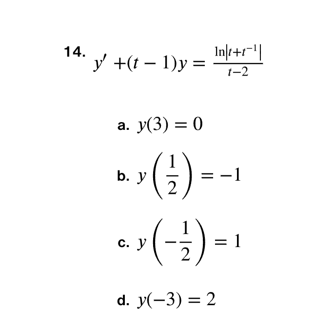 Solved Yt 1ylntt 1t 2a Y30b Y12 1c Y 121