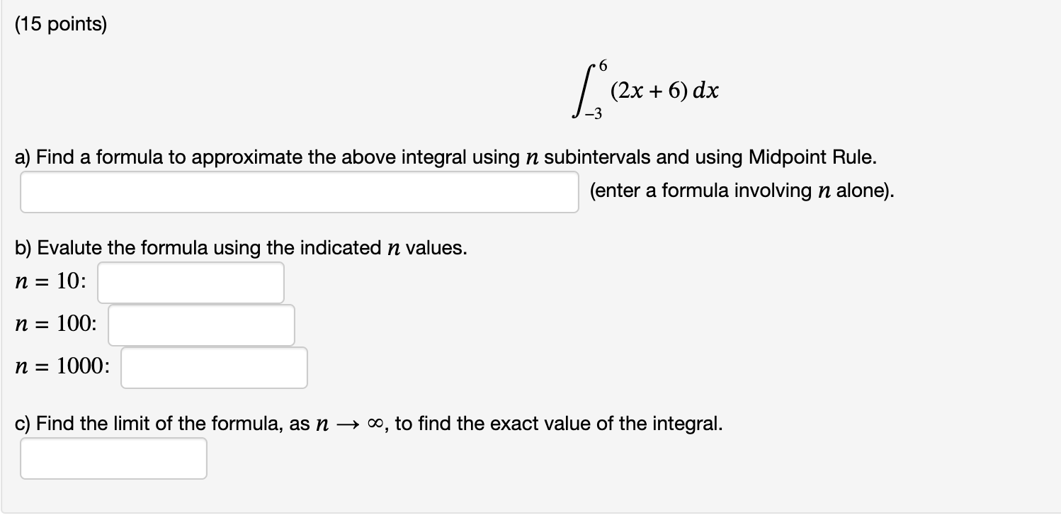 Solved (15 ﻿points)∫-36(2x+6)dxann alonen | Chegg.com