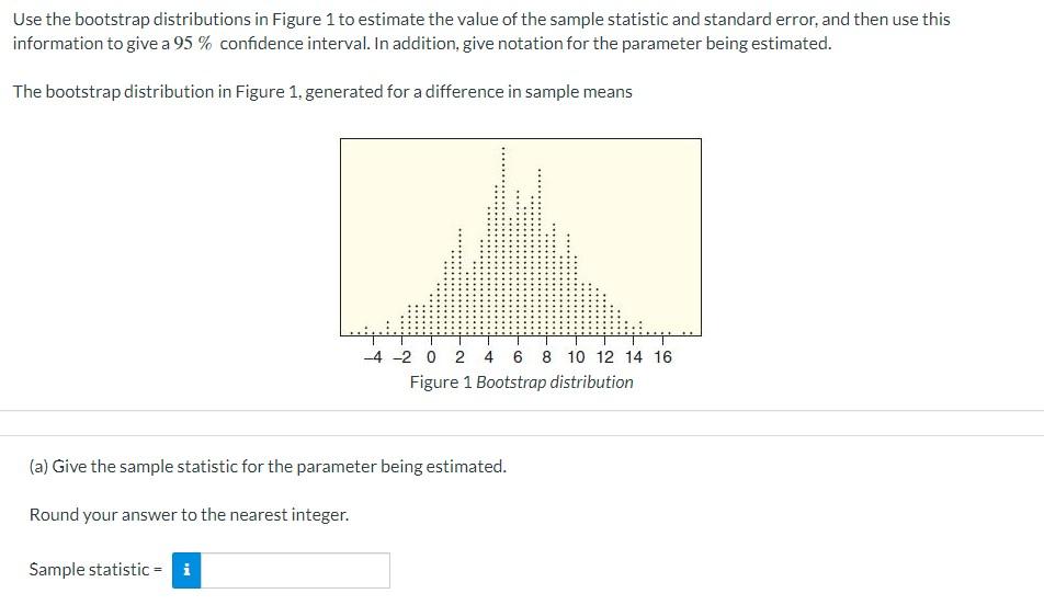 Solved Use the bootstrap distributions in Figure 1 to | Chegg.com