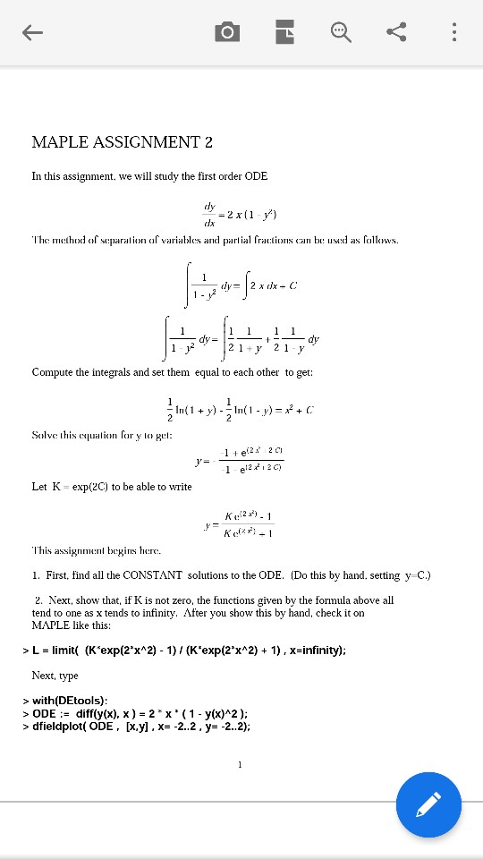 Solved MAPLE ASSIGNMENT 2 In this assignment. we will study | Chegg.com
