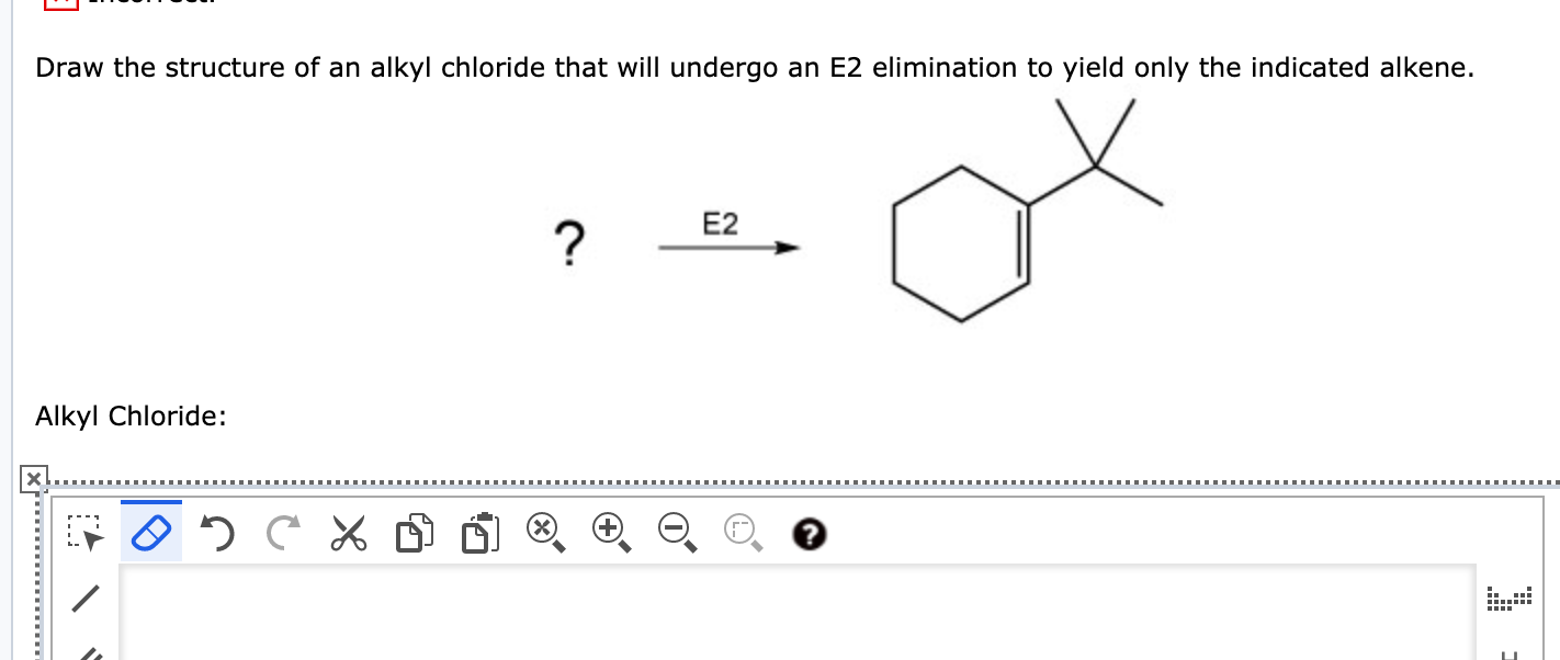 Solved Draw the structure of an alkyl chloride that will | Chegg.com