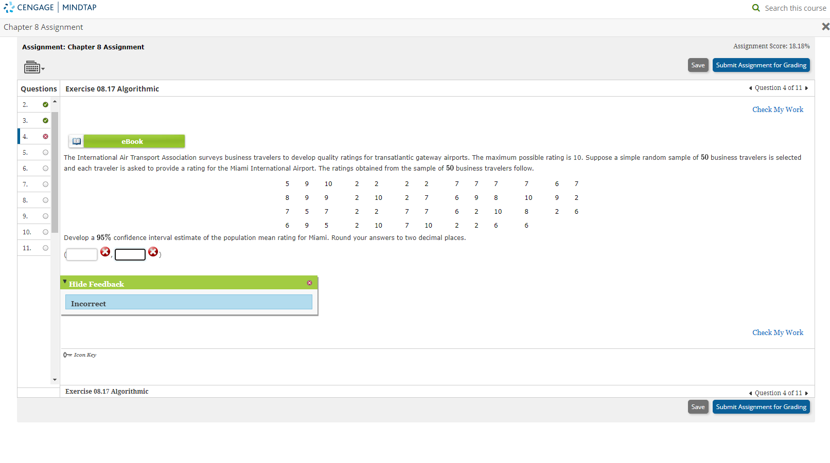 Assignment: Chapter 8 Assignment Questions Exercise | Chegg.com