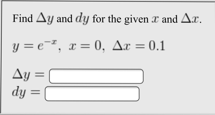 Solved Find dy | Chegg.com