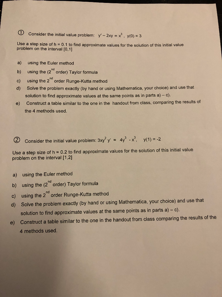 Solved Using Mathematica You Can Use The Example Problem 8628