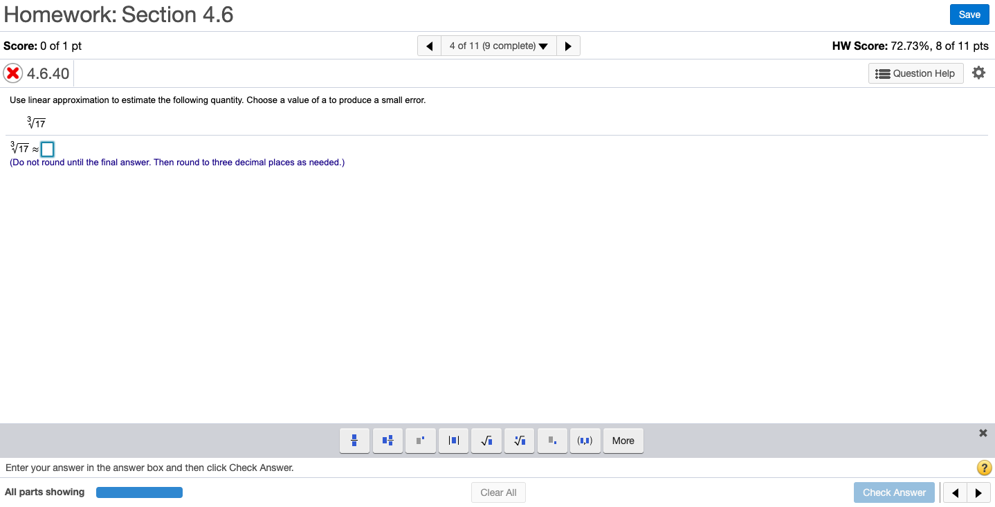Solved Homework Section 4 6 Save 4 Of 11 9 Complete Hw