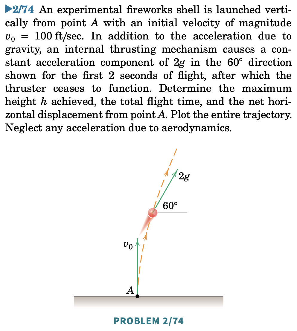 Solved An experimental fireworks shell is launched verti- | Chegg.com