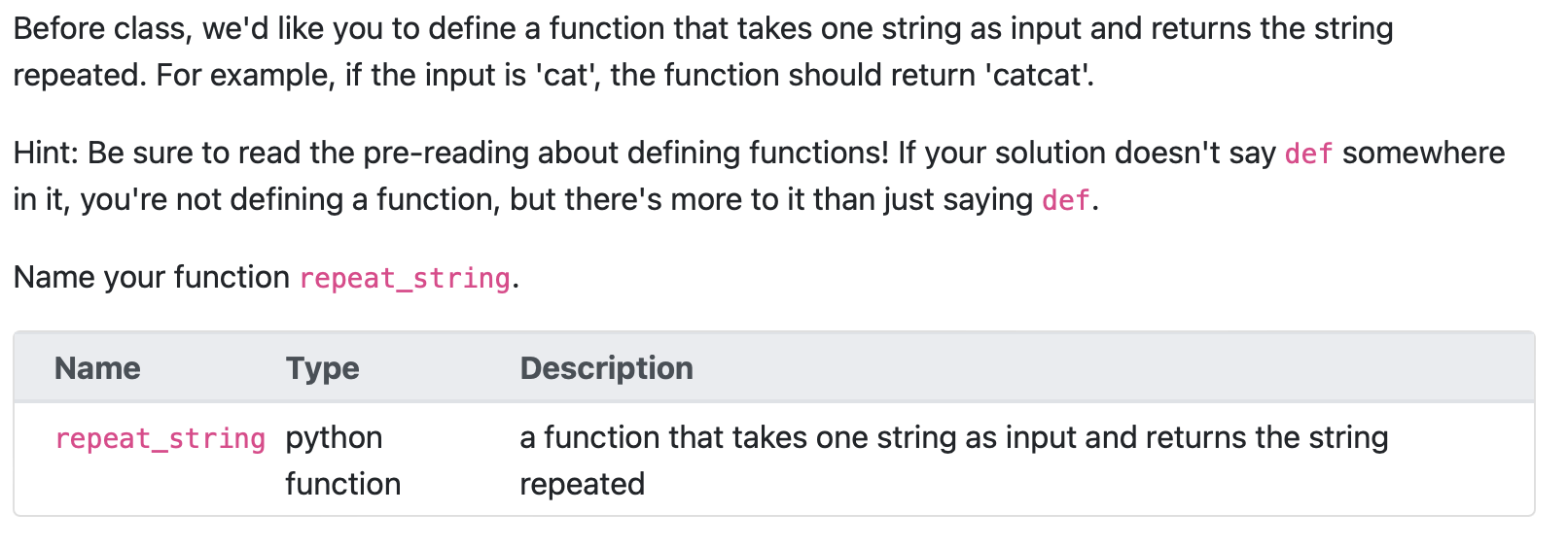 Solved Before class, we'd like you to define a function that | Chegg.com