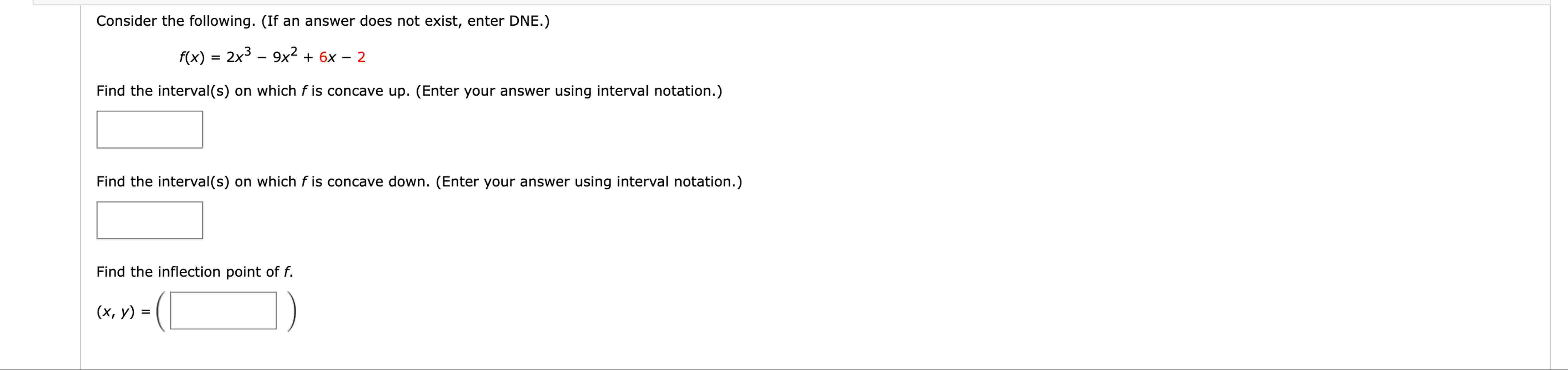 Solved Consider the following. (If an ﻿answer does not | Chegg.com