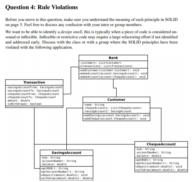 Solved SOLID SOLID is a software design acronym that | Chegg.com