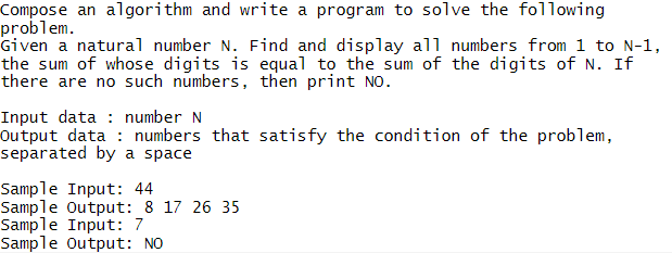 Solved : Compose an algorithm and write a program to solve | Chegg.com