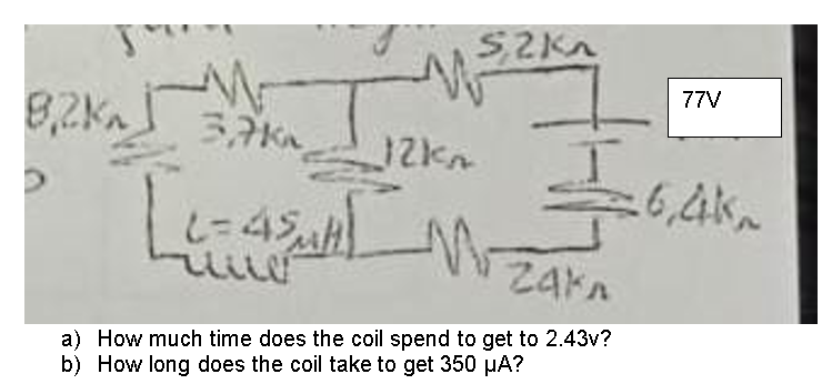 Solved all the resistors are in kohms and the inductor is in | Chegg.com