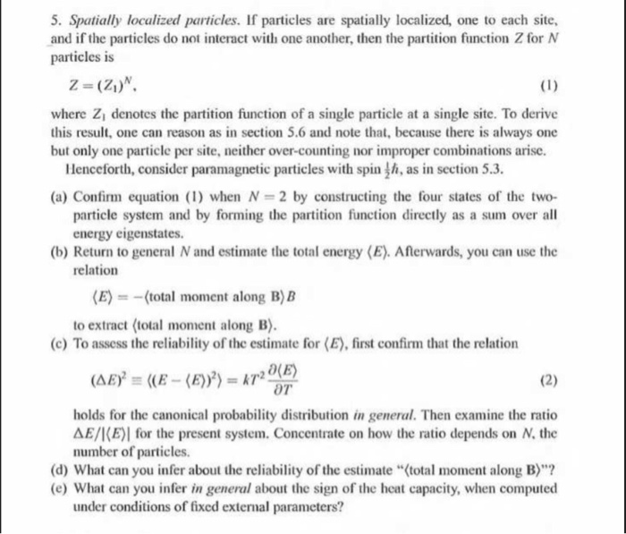 Solved Spatially localized particles. If particles are | Chegg.com