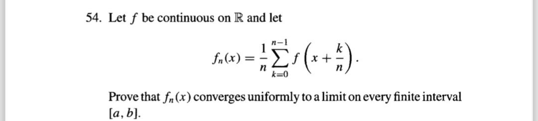 Solved Let f ﻿be continuous on R ﻿and | Chegg.com