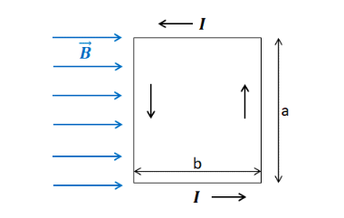 Solved A rectangular current loop as shown in the figure has | Chegg.com
