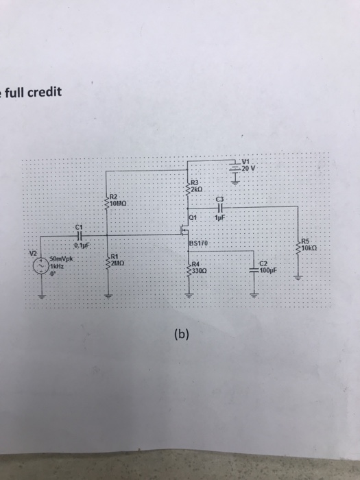 Solved Design Project: Common Source Field Effect Transistor | Chegg.com
