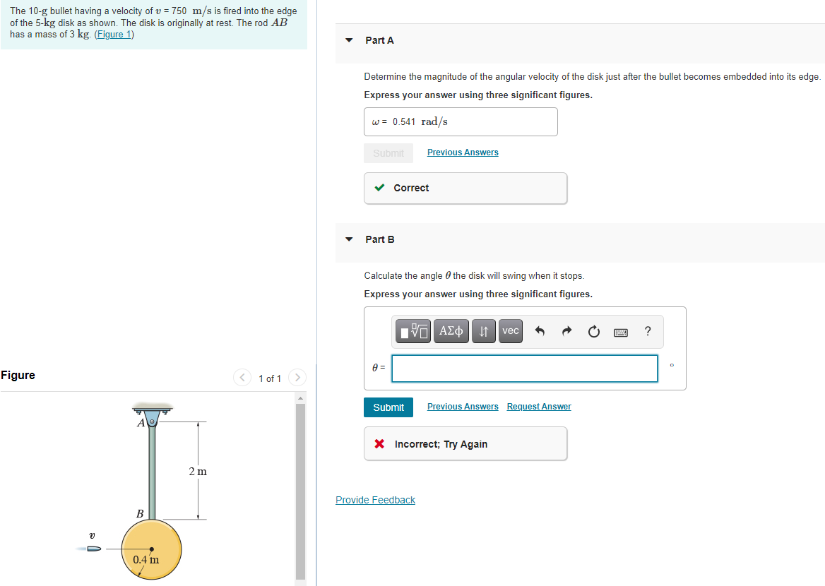 Solved The 10-g bullet having a velocity of v = 750 m/s is | Chegg.com