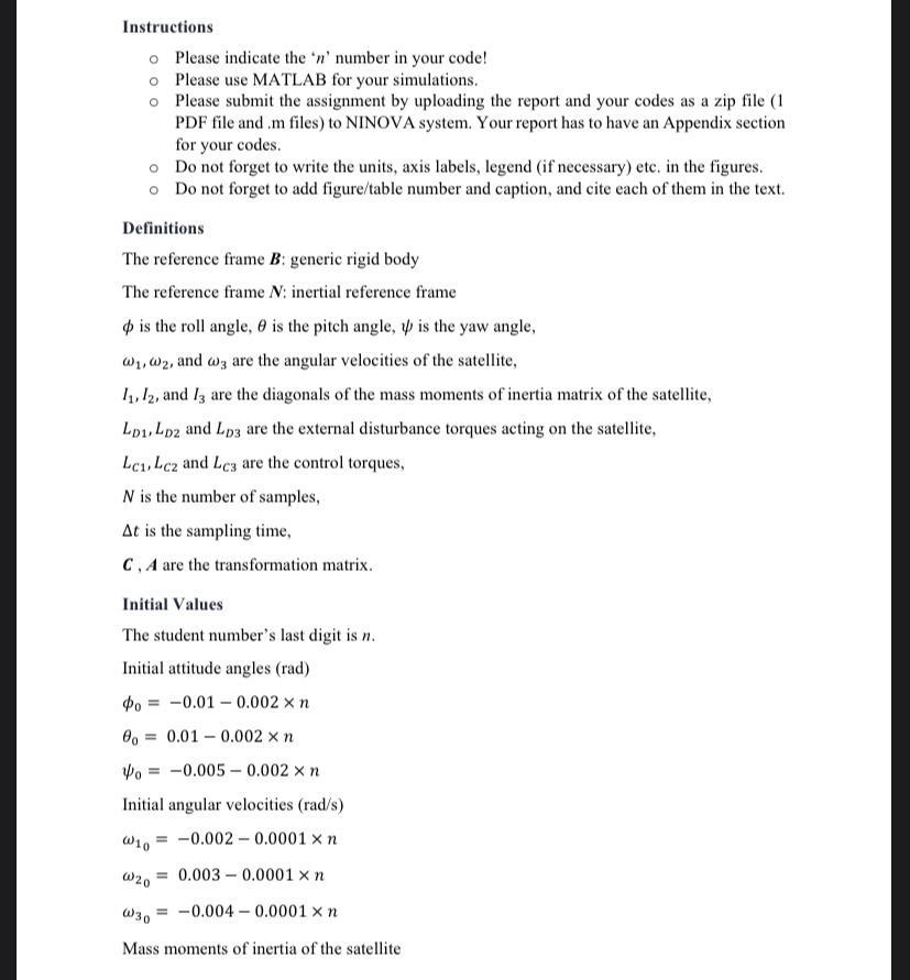 Solved Instructions Please indicate the ' n ' number in your | Chegg.com