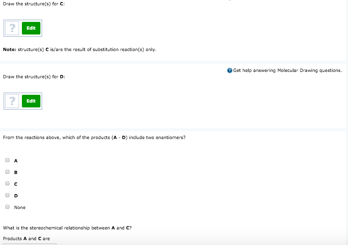 Solved Problem 11.42a Write structures for compounds A-D | Chegg.com