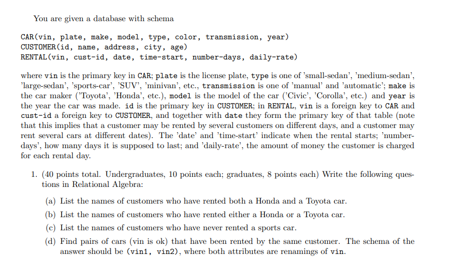 Solved Answer the following questions with these guidelines: | Chegg.com
