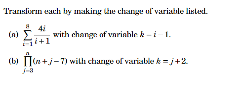 Solved Transform each by making the change of variable | Chegg.com