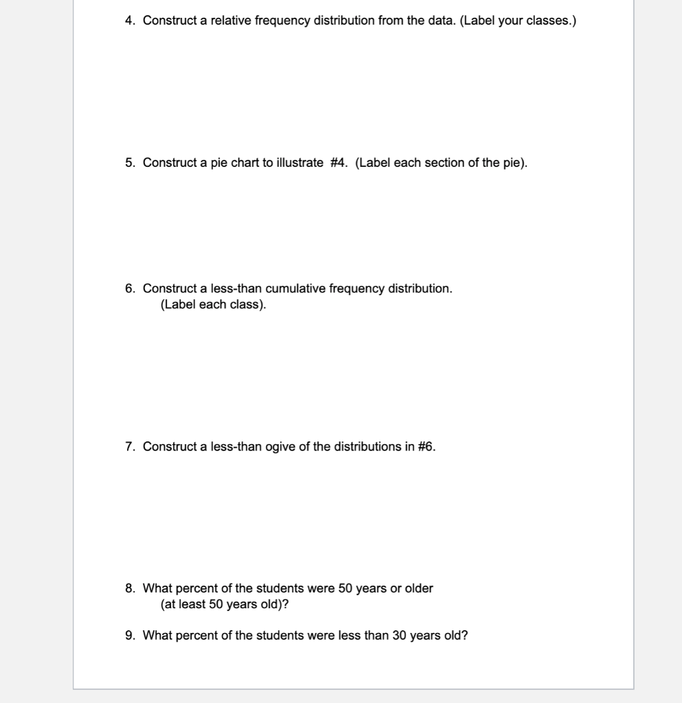 Solved Sample Problem #1: Tables / Charts / Graphs Problem: | Chegg.com