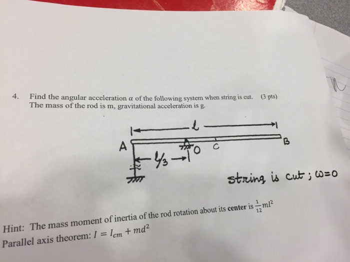 Solved Fund the angular acceleration alpha of the following | Chegg.com