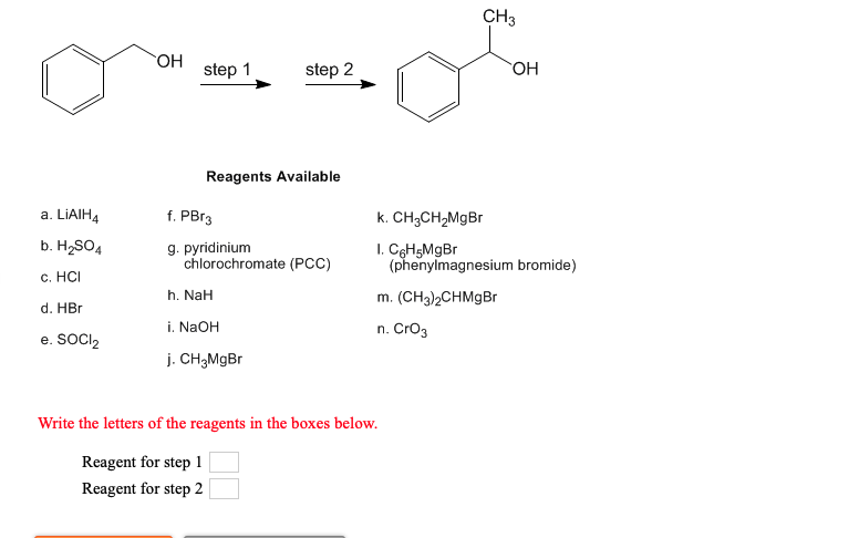Select The Appropriate Reagent For Each Step Of The Following Synthesis In Which Propionyl