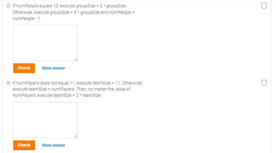 Solved Translate each description to an if-else statement as | Chegg.com