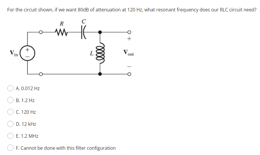 Solved For the circuit shown, if we want 80 dB of | Chegg.com