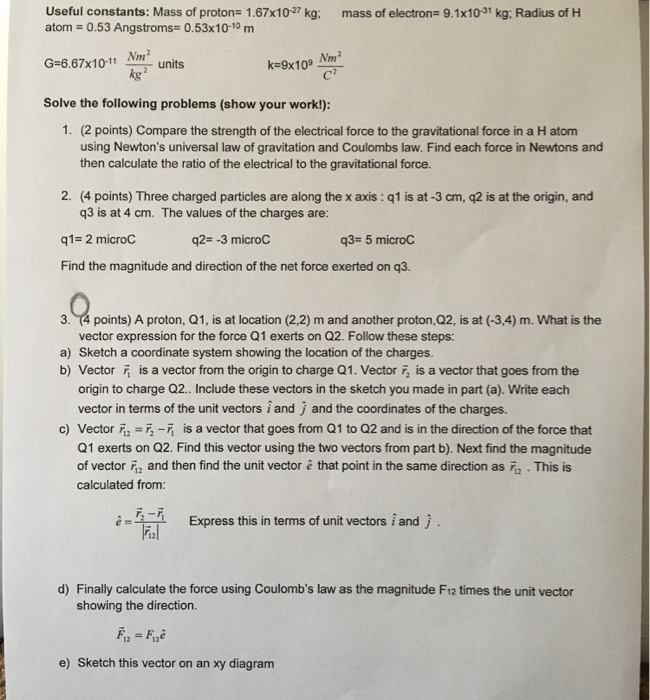 Solved Useful constants: Mass of proton= 1.67 times 10^-27 | Chegg.com