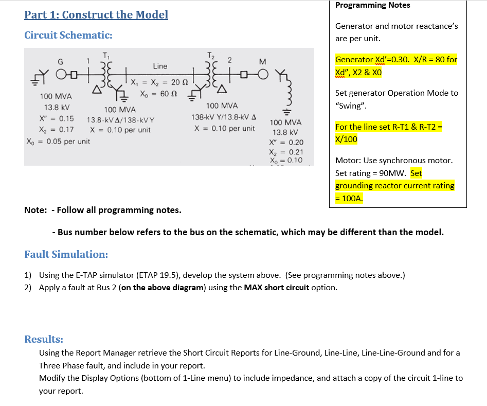 Programming Notes Part 1: Construct the Model Circuit | Chegg.com