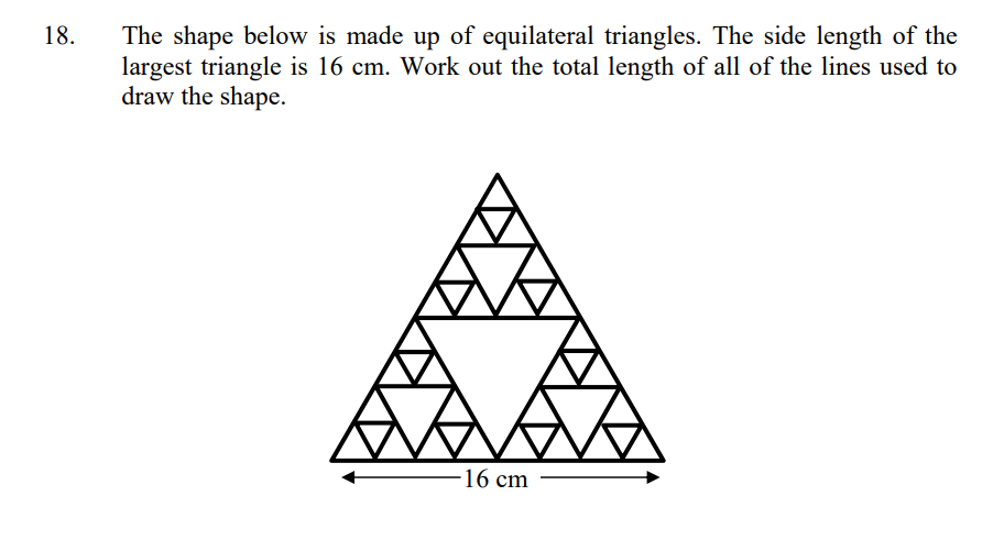 Solved 8. The shape below is made up of equilateral | Chegg.com